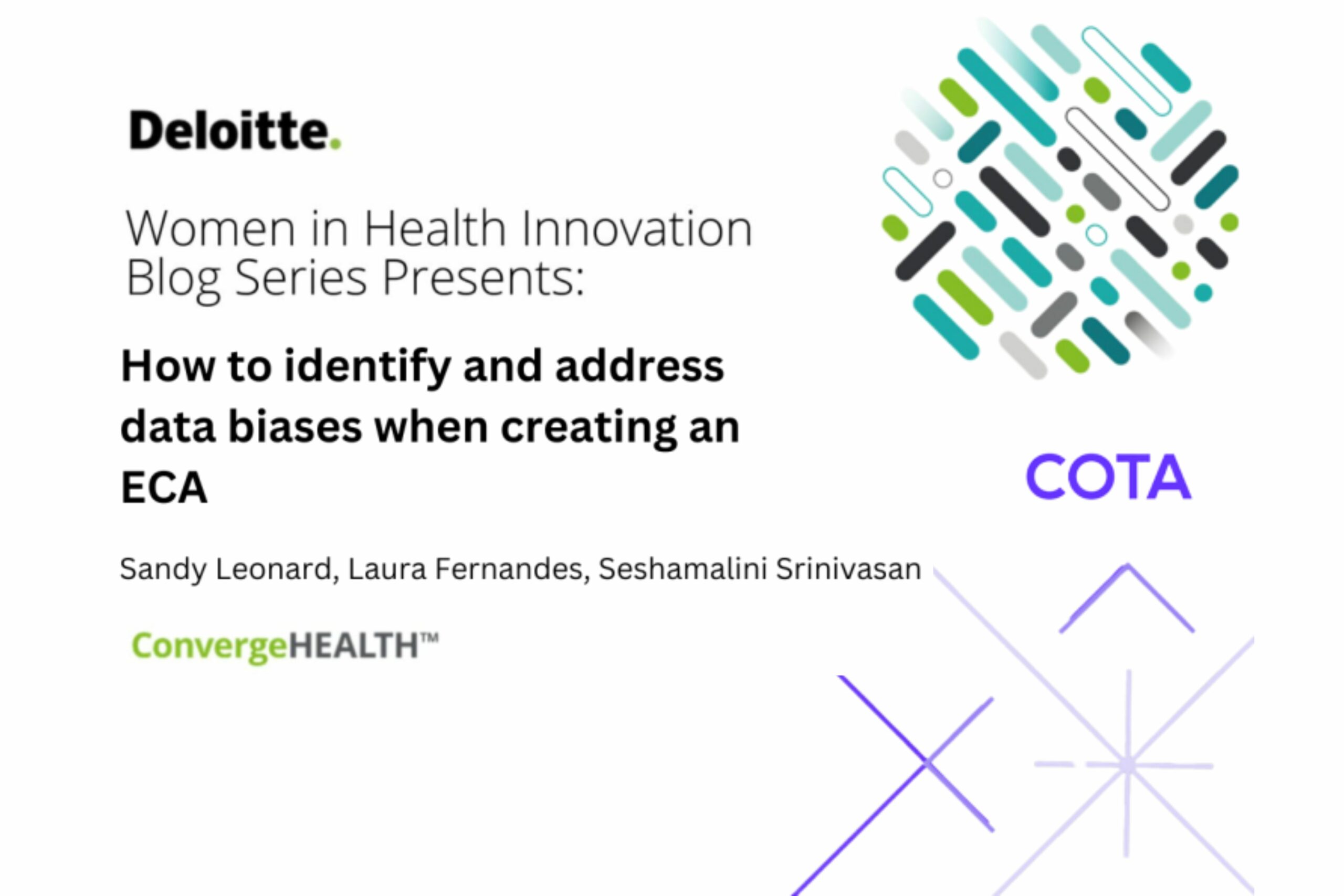 How to identify and address data biases when creating an ECA - COTA ...